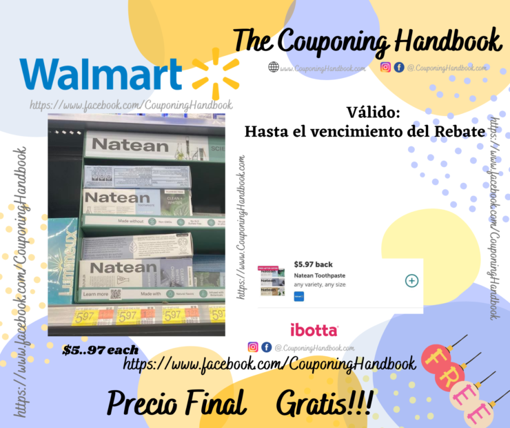 Natean Toothpaste Gratis – Couponing Handbook