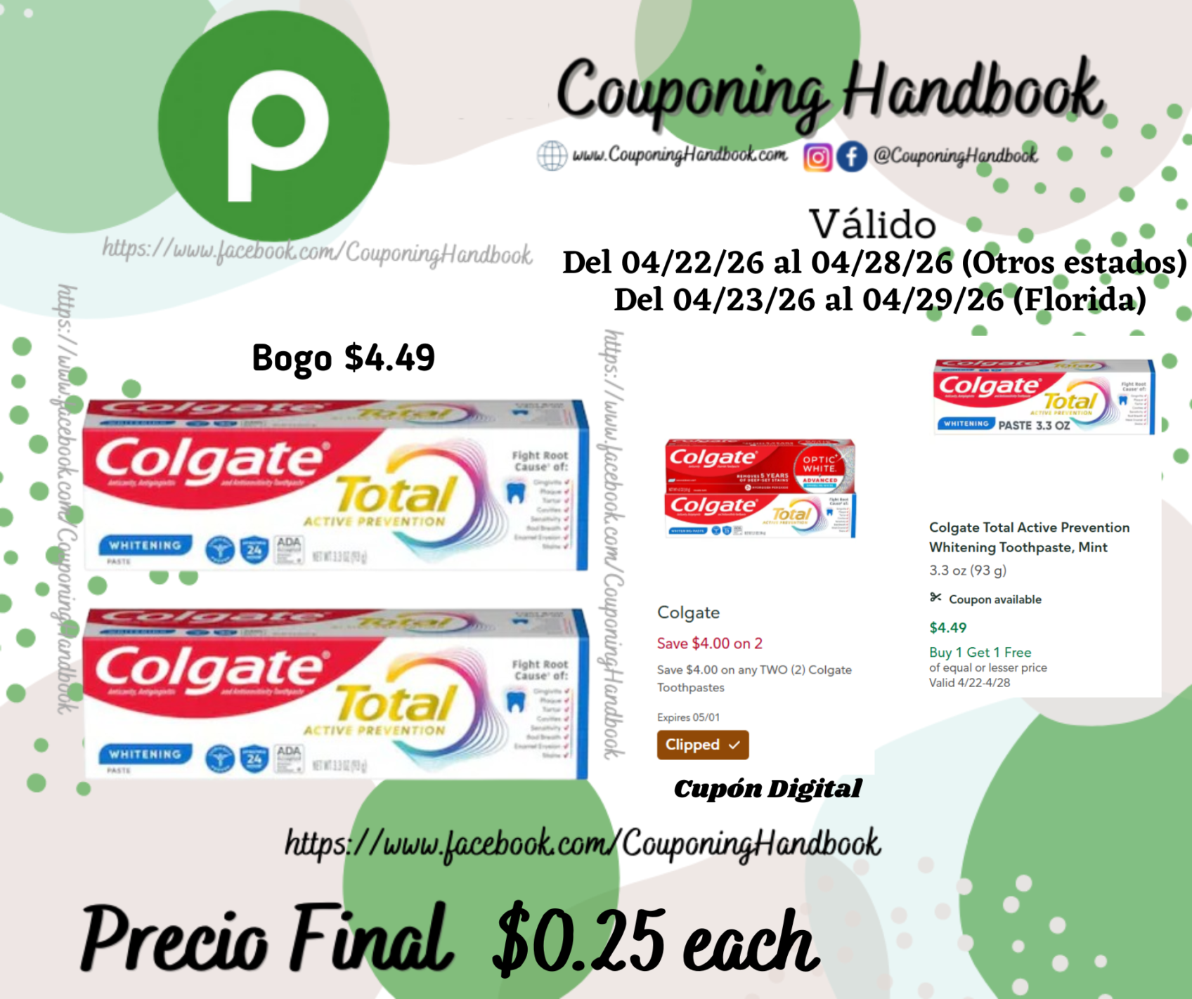 Colgate Total Active Prevention Whitening Toothpaste 3.3 oz – Couponing ...